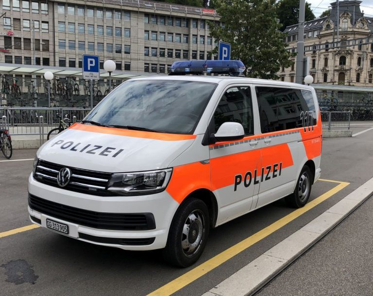 Swiss Police Cruiser in St. Gallen - Ken Ritley