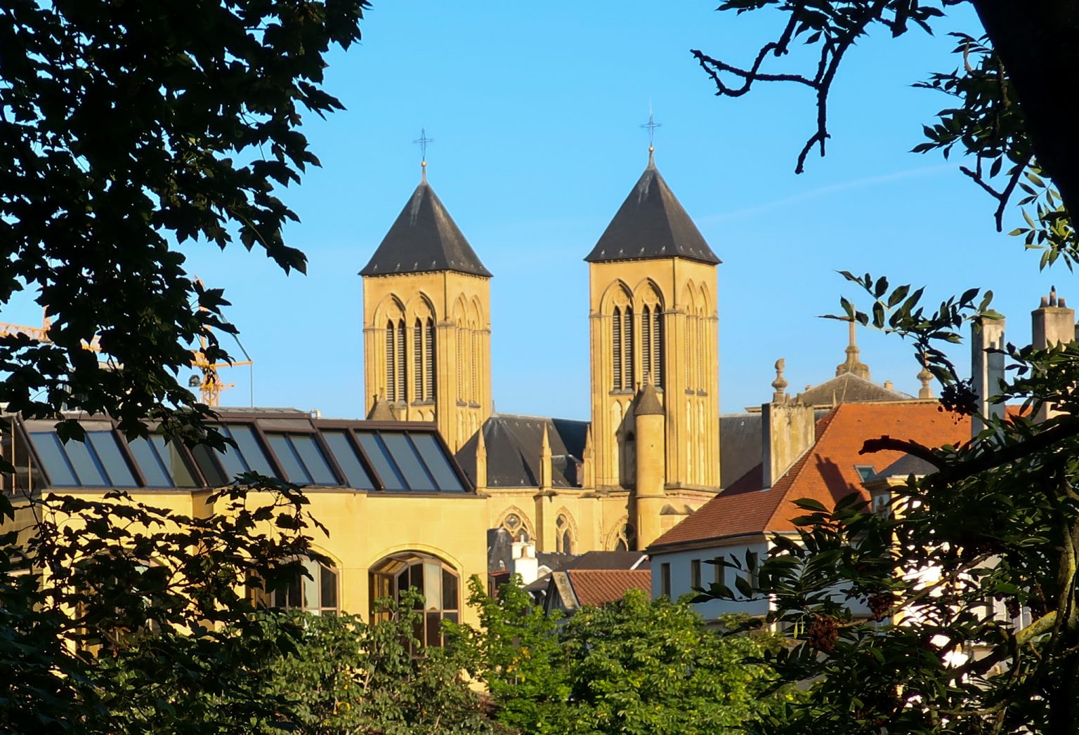 Metz church through the trees - Ken Ritley